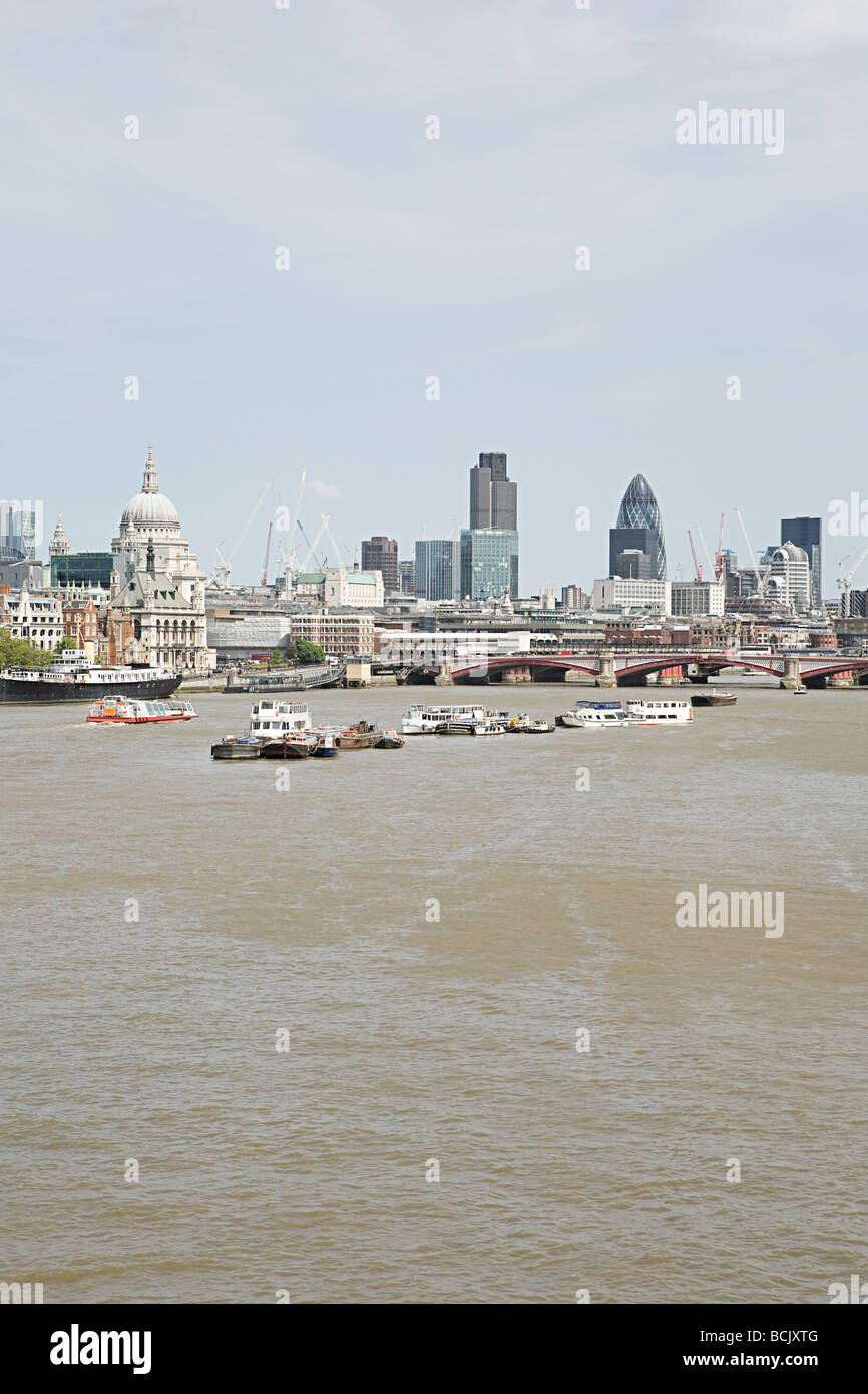 Thames and city of london skyline Stock Photo - Alamy