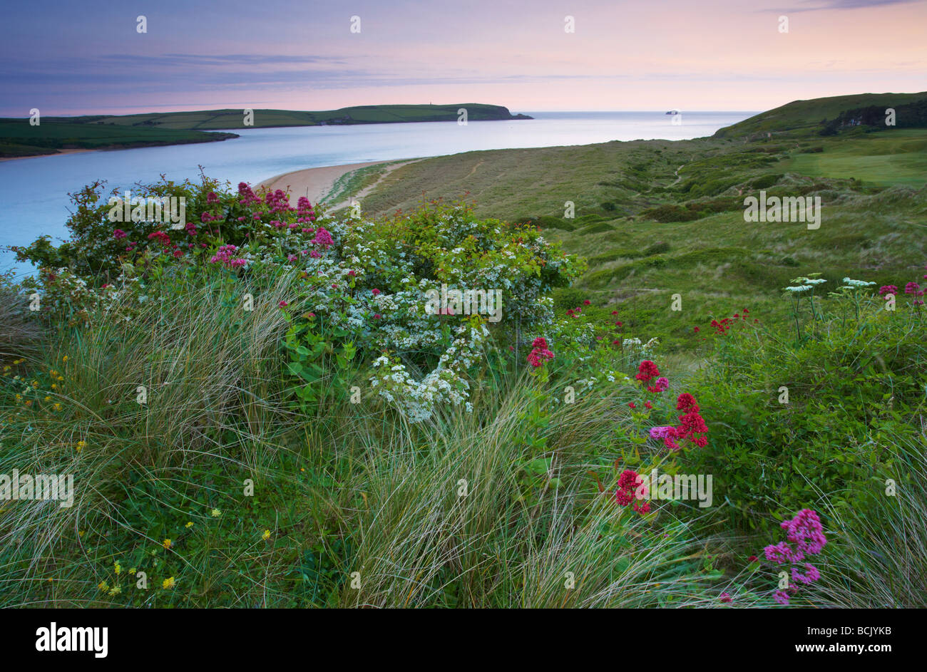 A view over Padstow Bay towards Stepper Point taken from near Rock in ...