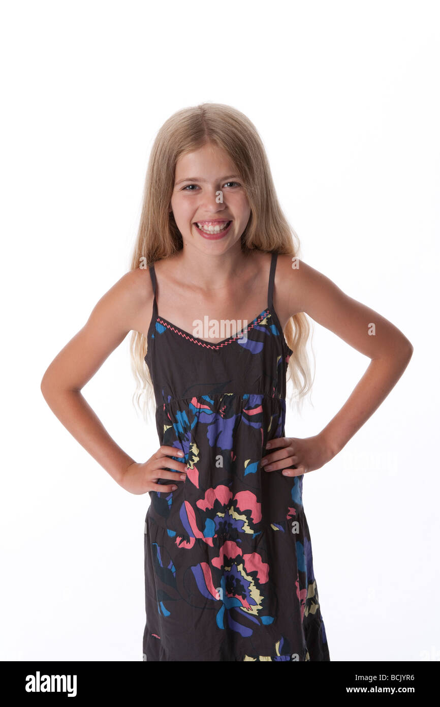 Portrait of a 10 year old girl Stock Photo - Alamy