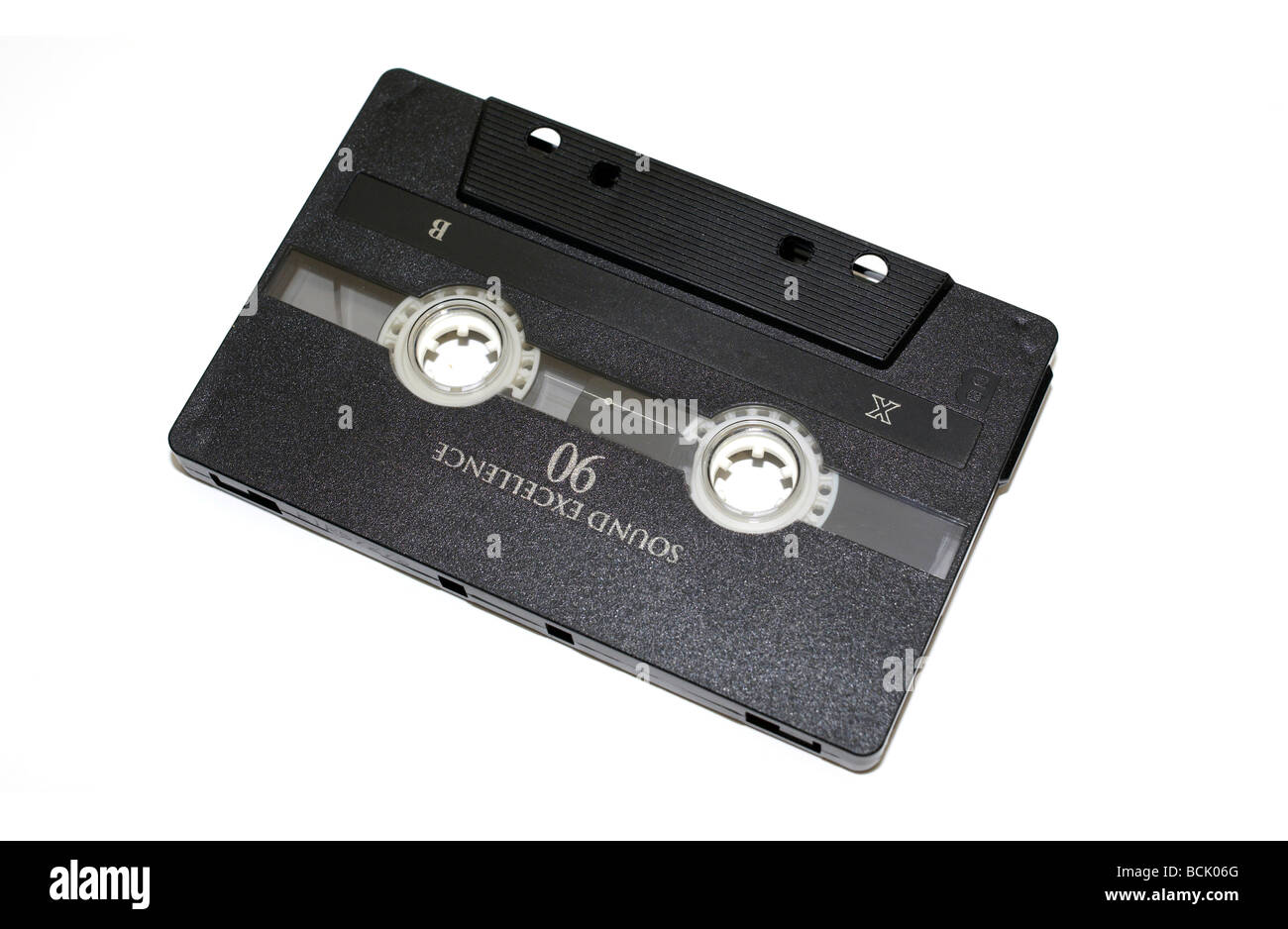 old audio tape on white background Stock Photo - Alamy