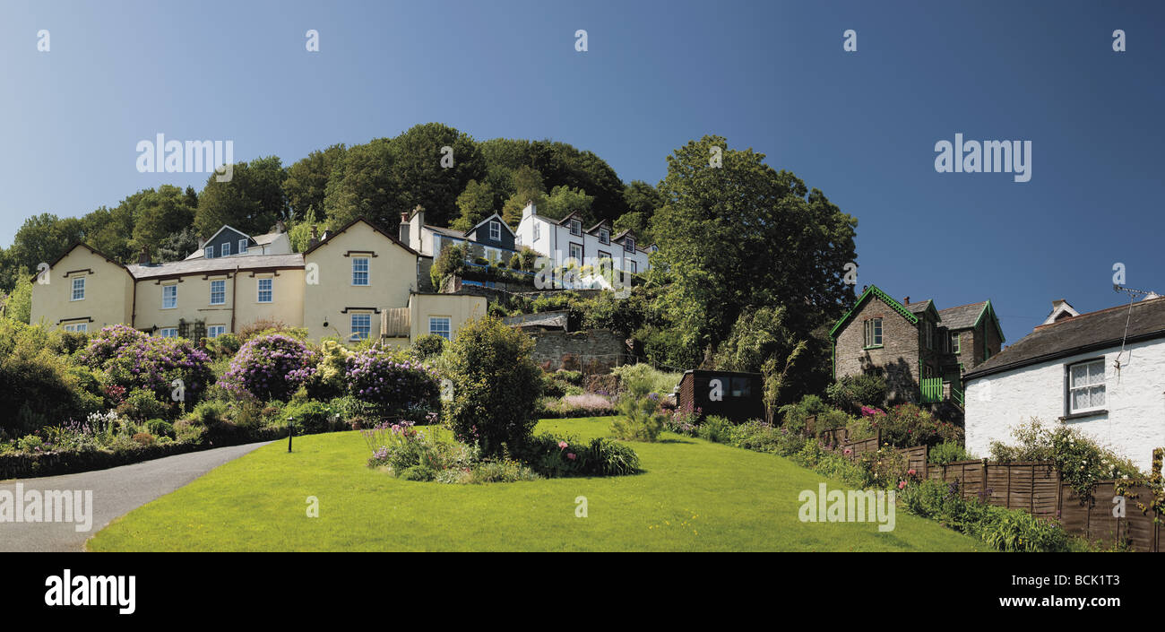 the village of lynton devon england Stock Photo - Alamy