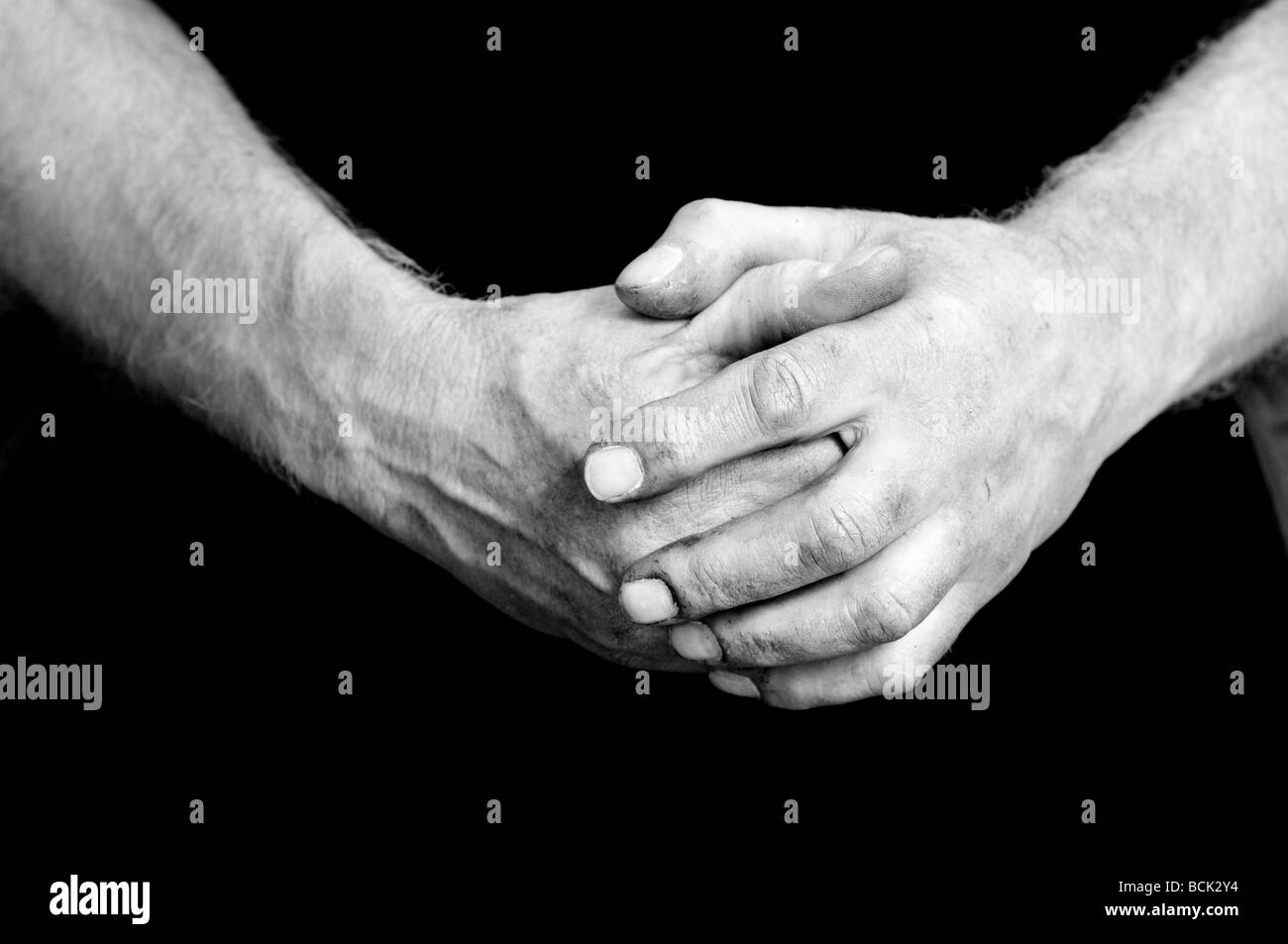 Dirty hands of a working man Stock Photo - Alamy