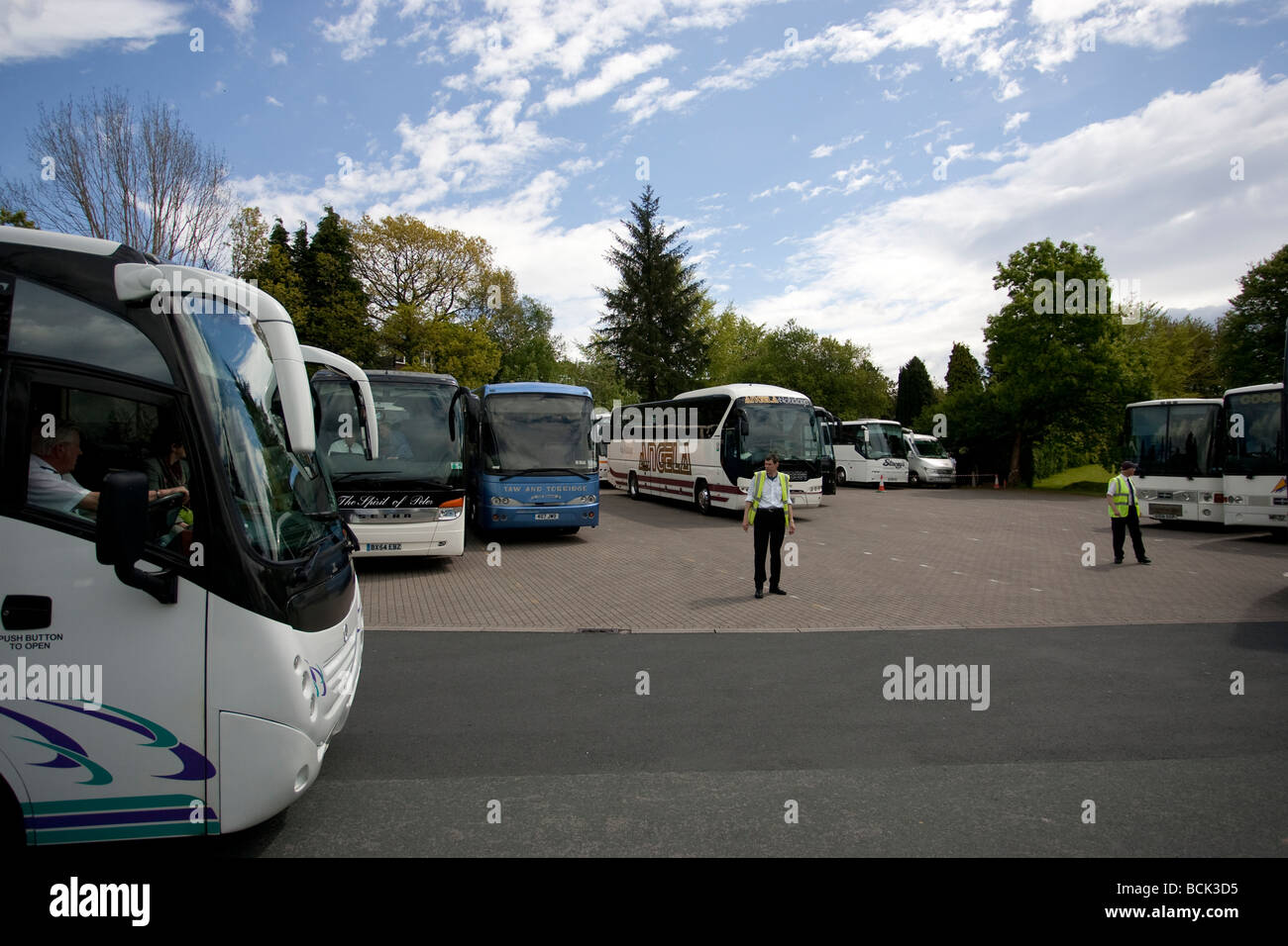Bus park hi-res stock photography and images - Alamy