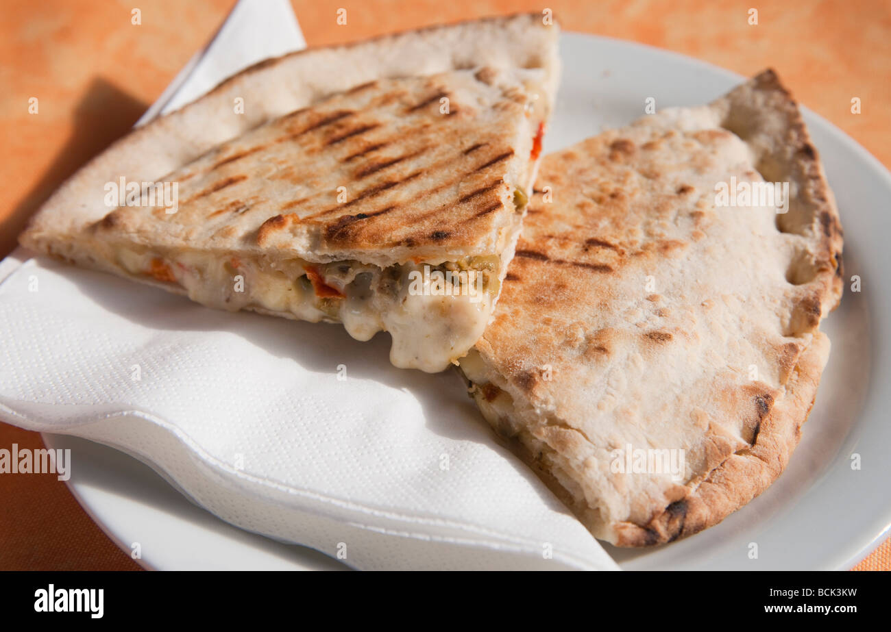 Venice - local calzone pizza pie caprese with mozarella cheese tomato ...