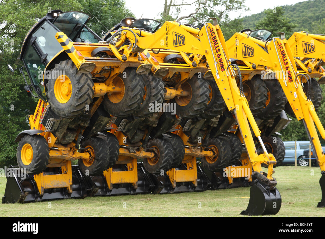J C Balls, JCB Display Team at Ambergate, Derbyshire, England, U.K ...