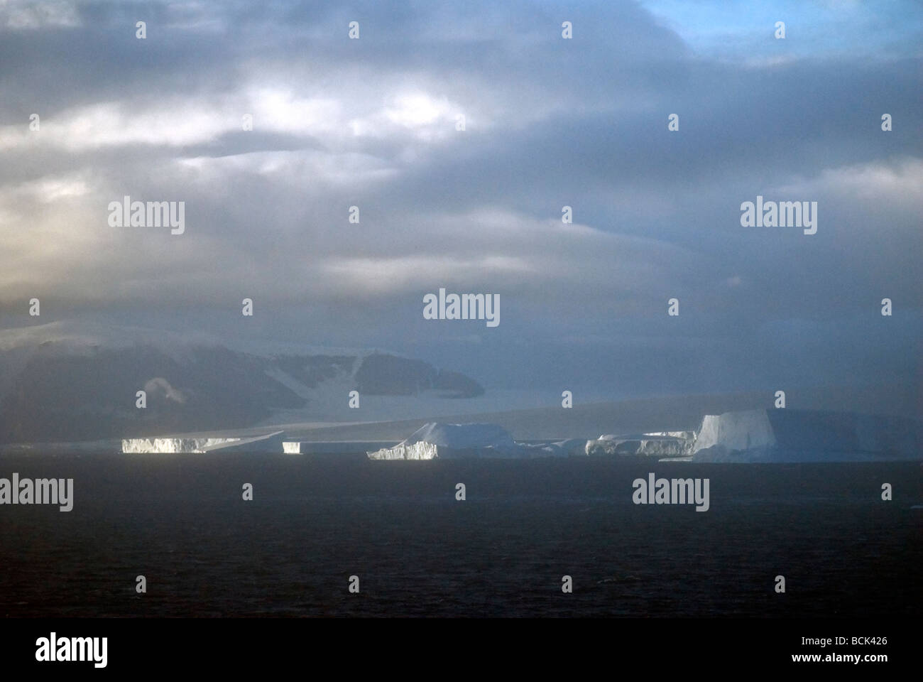 Antarctica Antarctic Peninsula Antarctic Sound Hope Bay with early ...