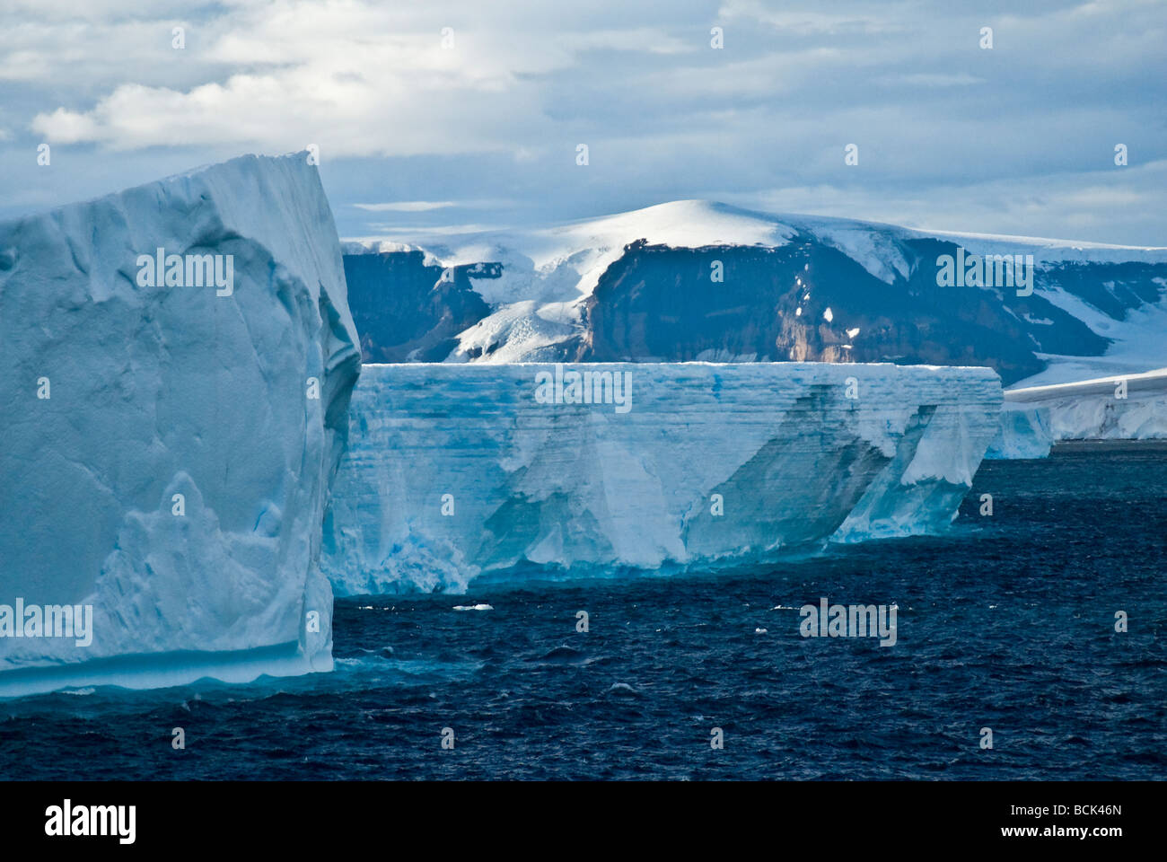 Antarctica Antarctic Peninsula Antarctic Sound tabular icebergs ...