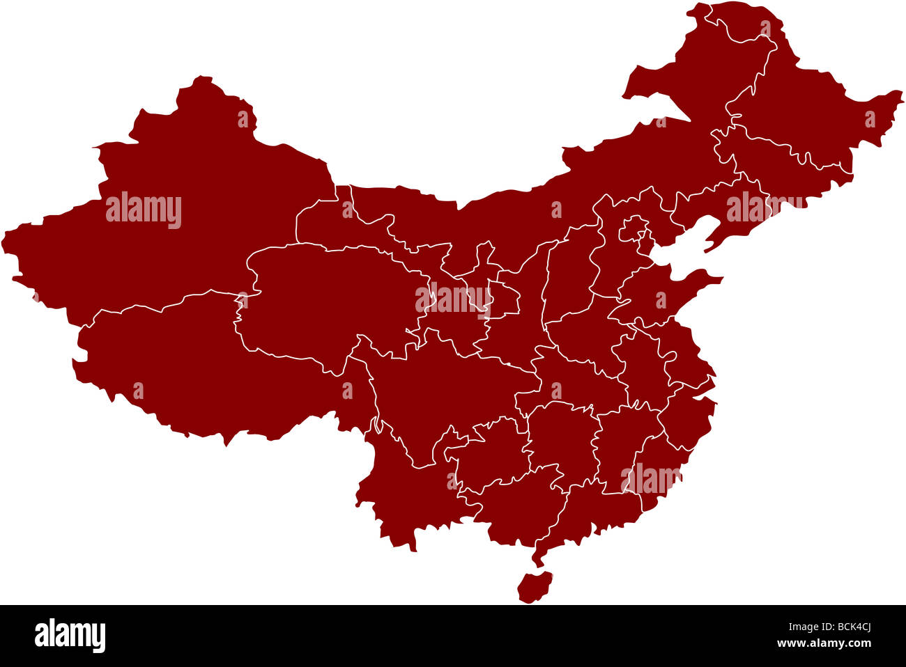 There is a map of China country Stock Photo - Alamy