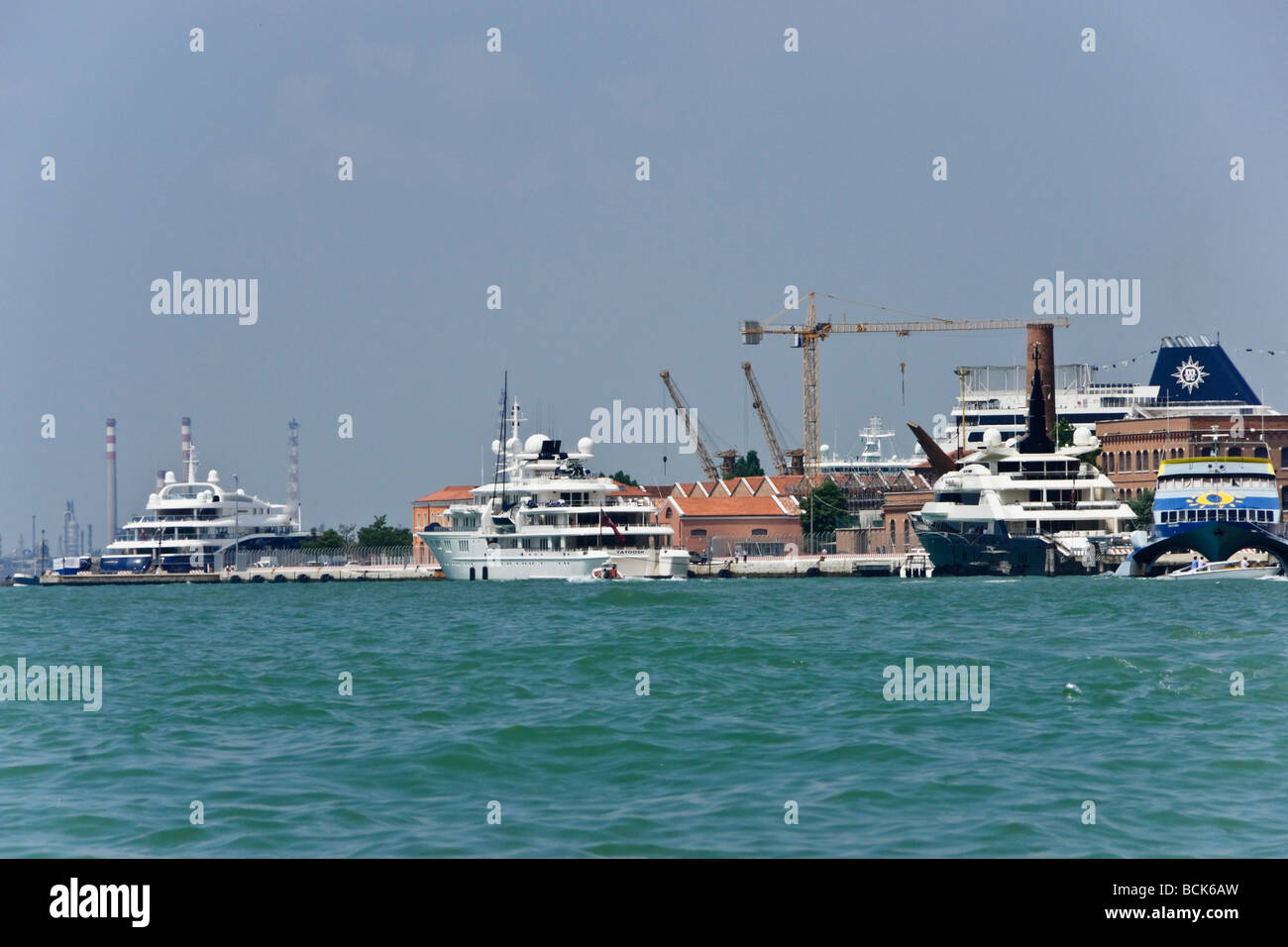 Venice - the Statzione Marritima maritime terminal Canale de Fusina ...