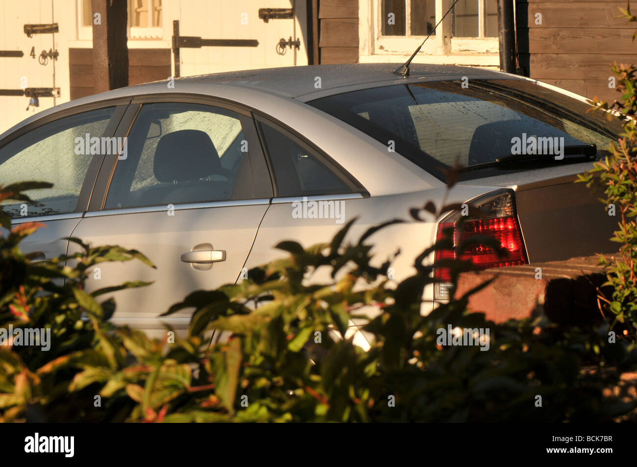Parked car outdoor Stock Photo - Alamy