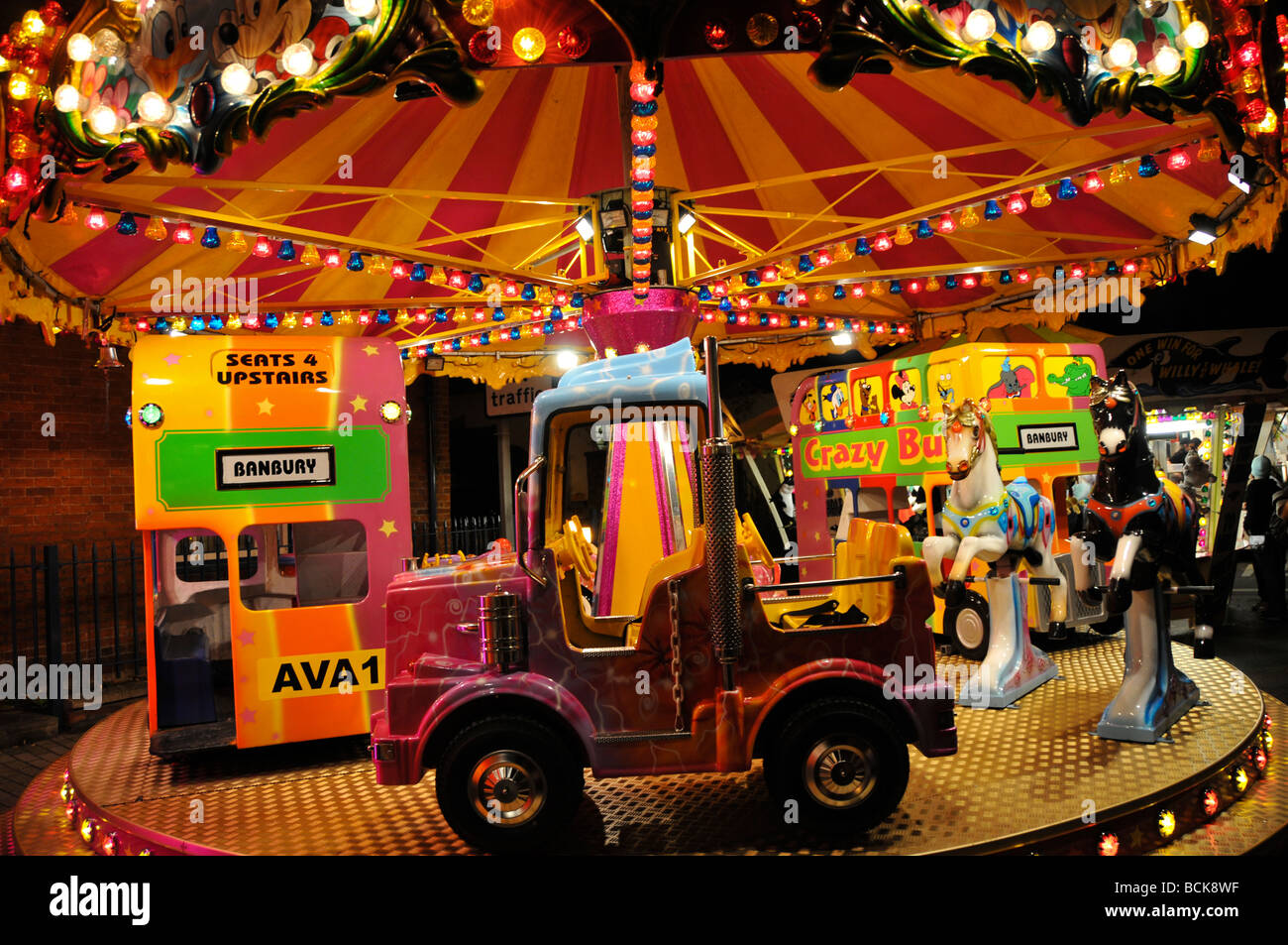 Fairground roundabout hi-res stock photography and images - Alamy