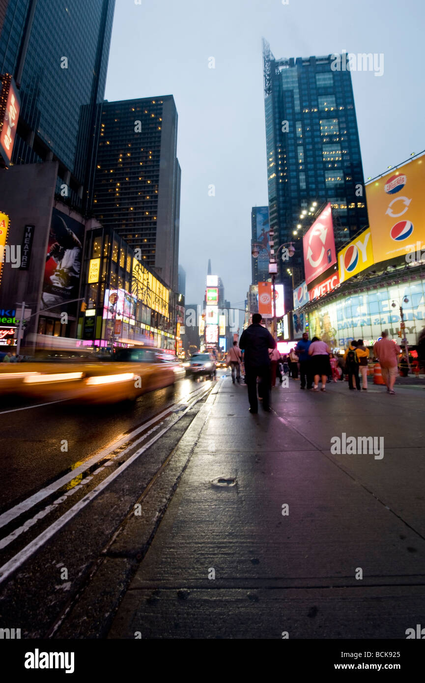 Times Square at Night Stock Photo - Alamy