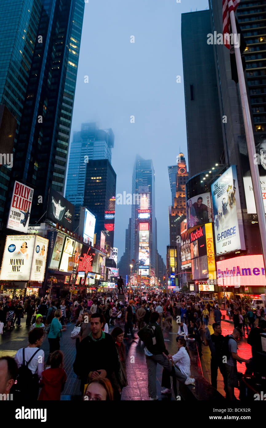 Times Square at Night Stock Photo - Alamy