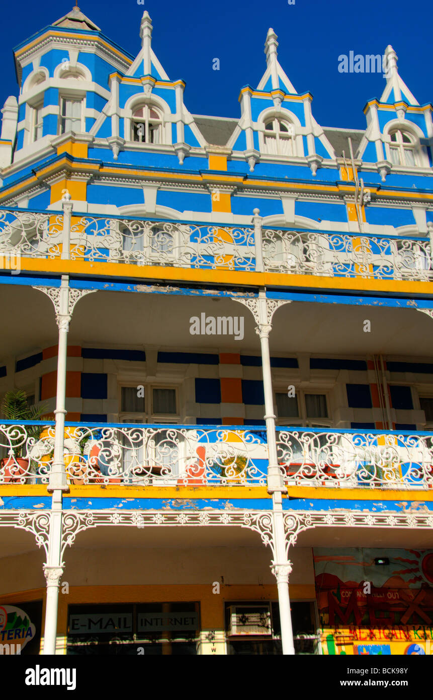 Victorian design on Backpacker's hotel on Long Street in Cape Town ...