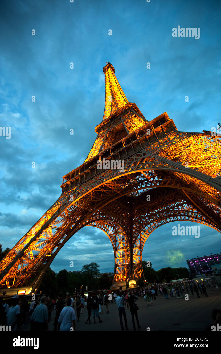 a view from the effiel tower in evening Stock Photo - Alamy