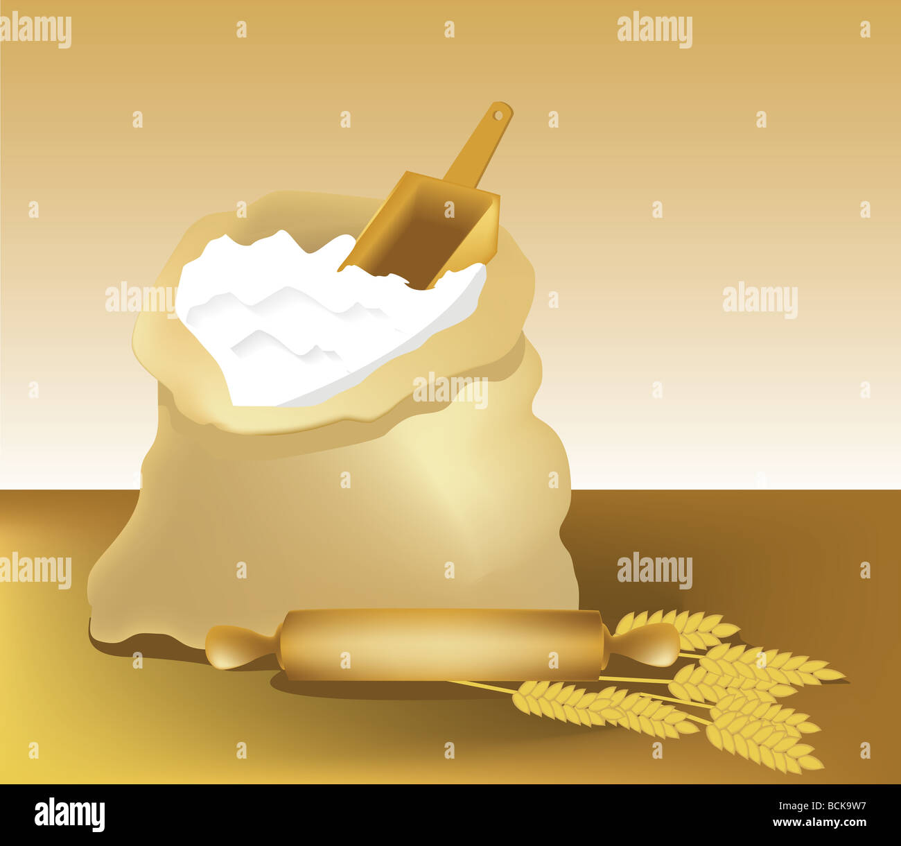 Flour bag vector hi-res stock photography and images - Alamy