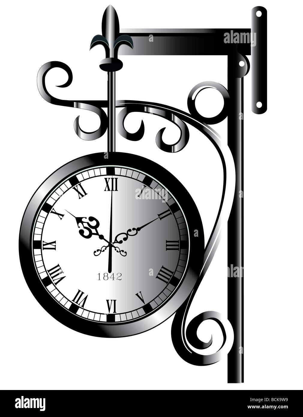 Town clock Cut Out Stock Images & Pictures - Alamy