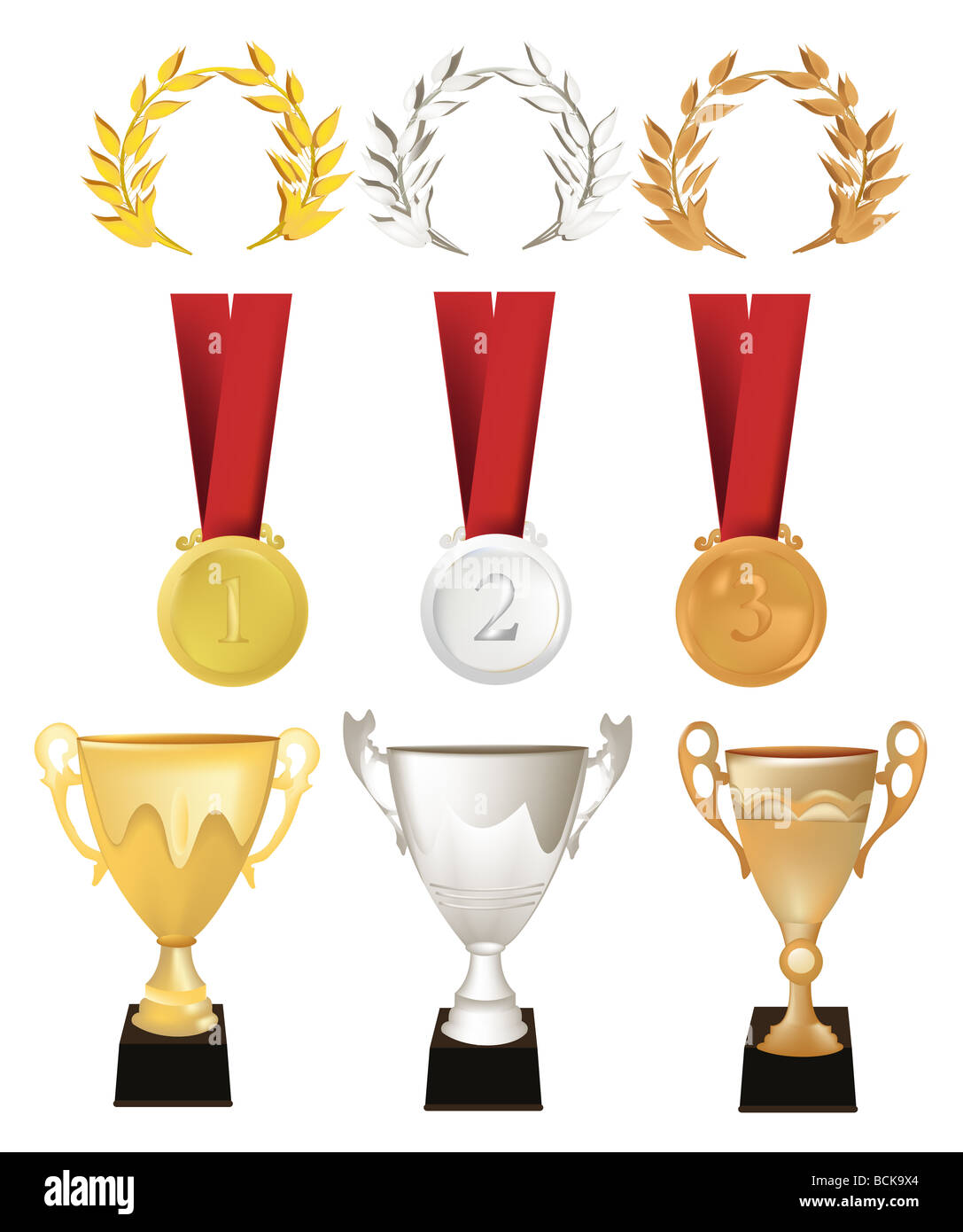 Prize medals won Cut Out Stock Images & Pictures - Alamy