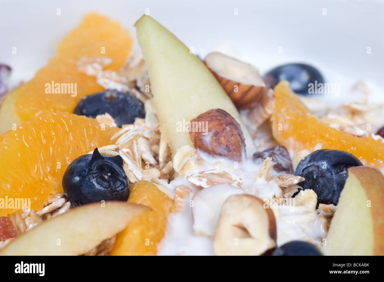 Fruit Muesli close Stock Photo - Alamy