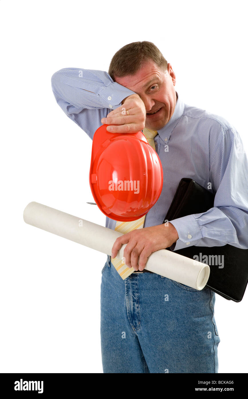 Portrait of contractor Stock Photo - Alamy