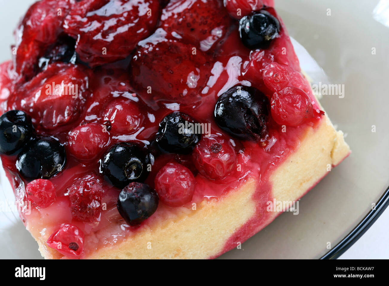 Tasty low calorie fruit tart Stock Photo - Alamy