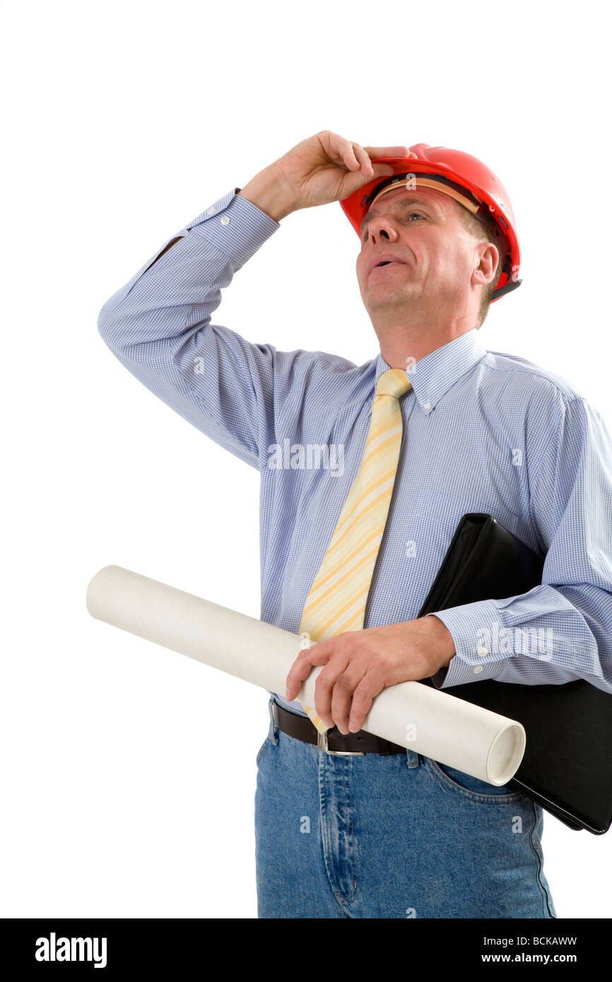 Portrait of contractor Stock Photo - Alamy