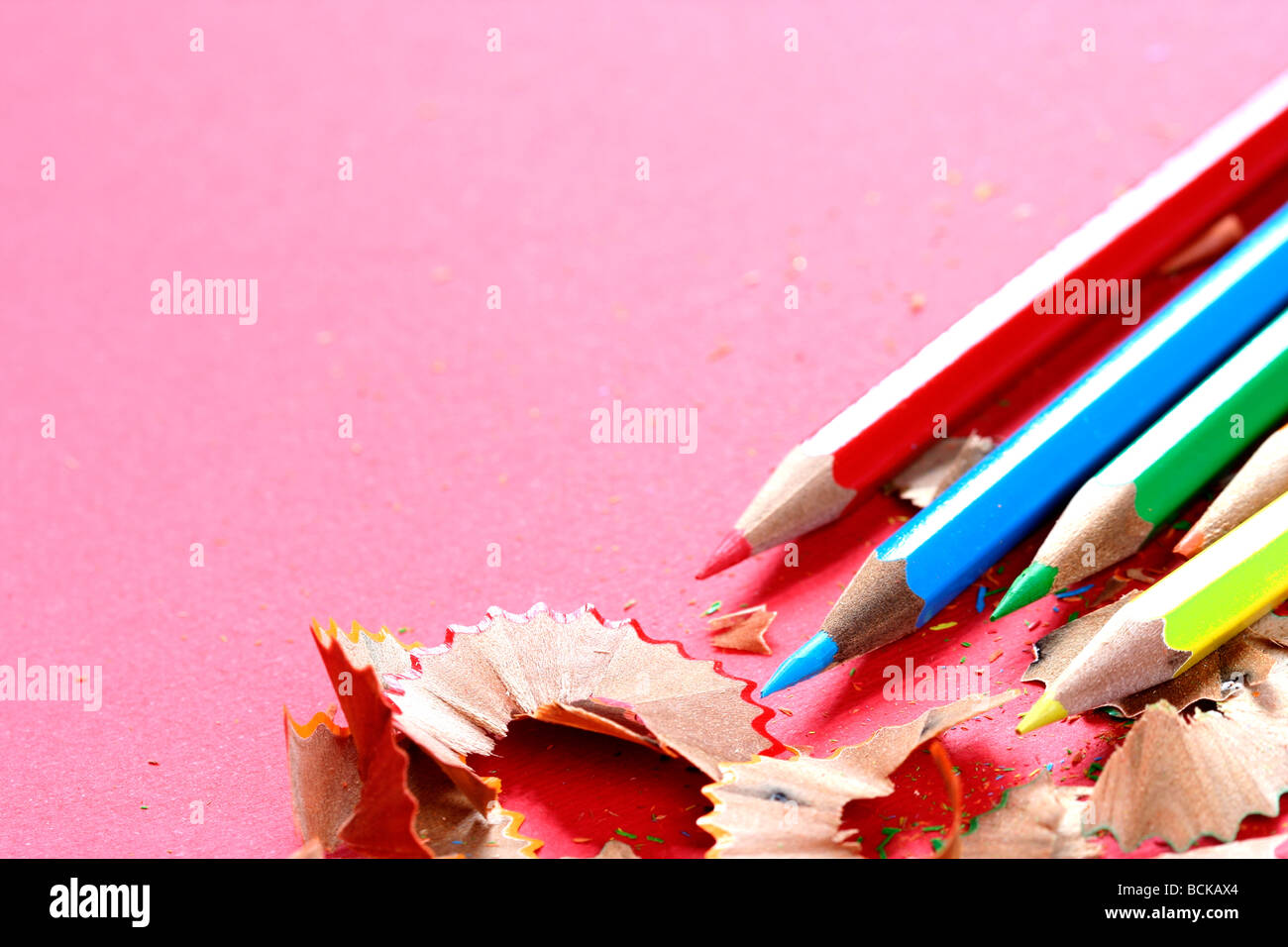 Close-up picture of sharp pencils Stock Photo - Alamy