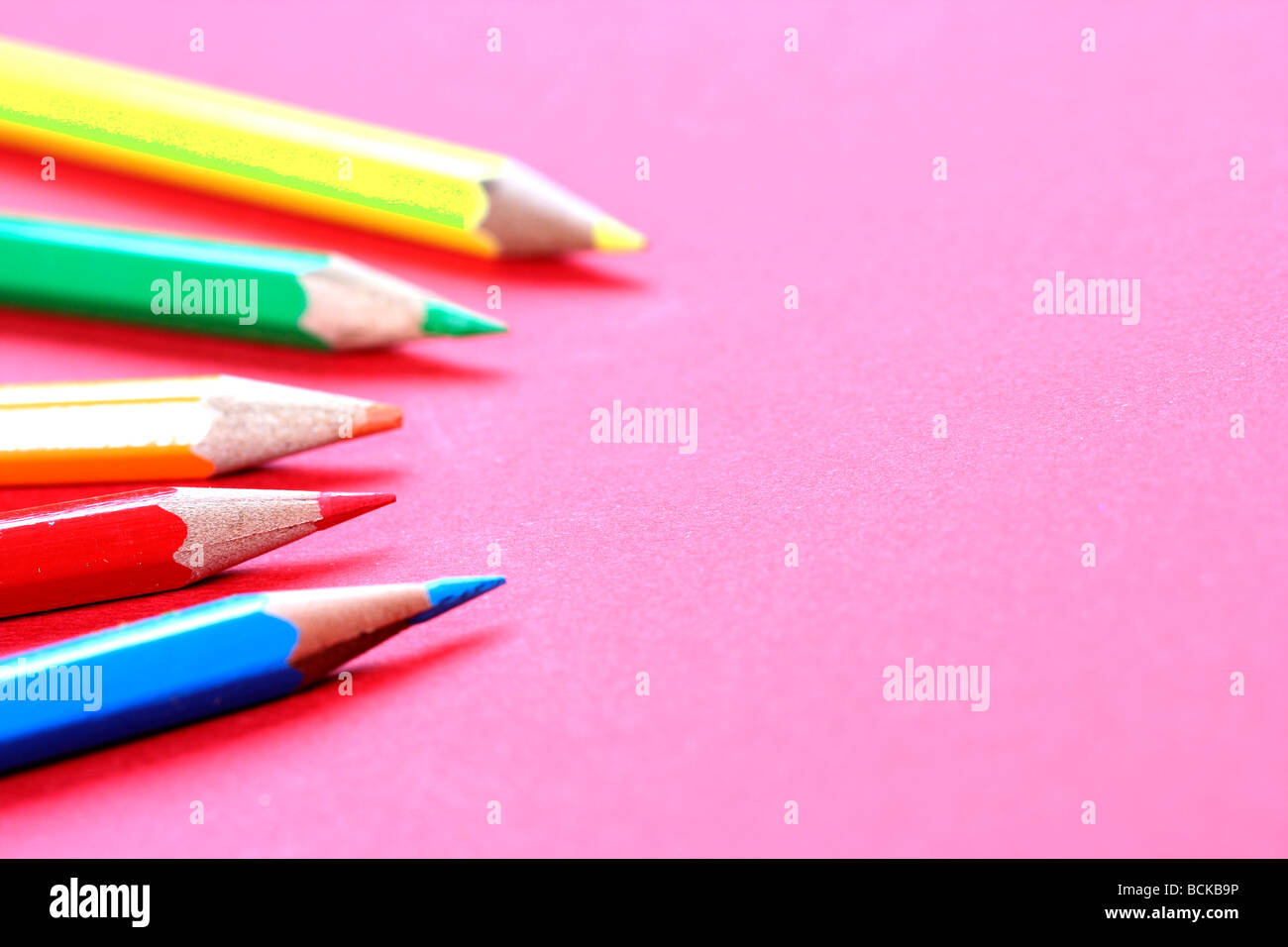Close-up picture of sharp pencils Stock Photo - Alamy