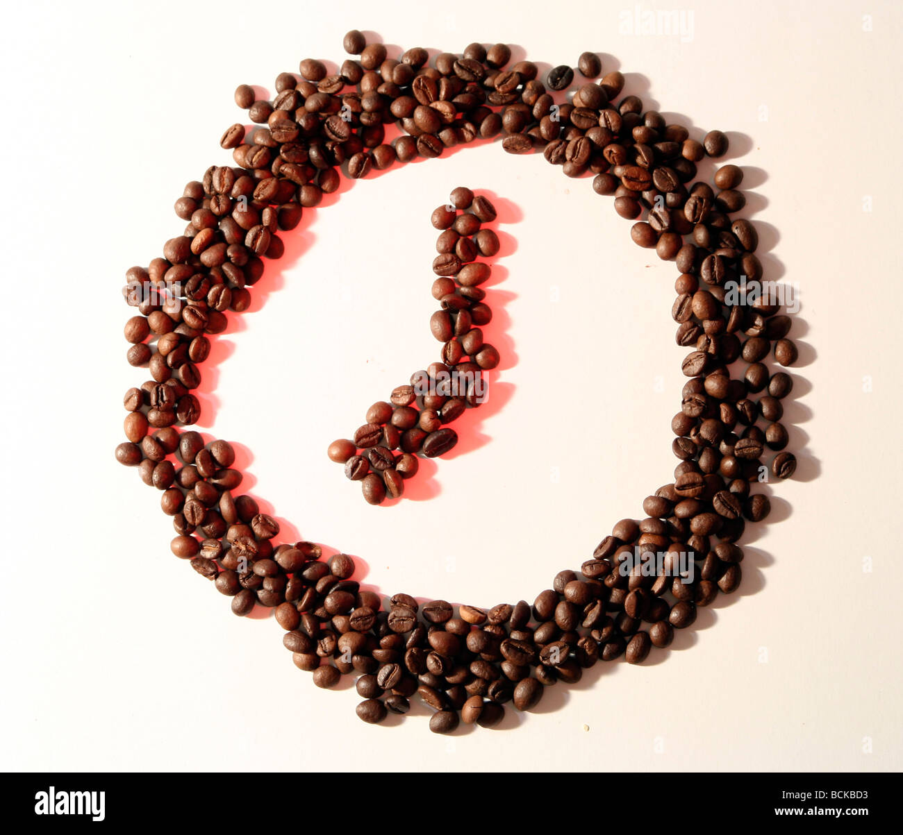Clock made from coffee beans Stock Photo - Alamy