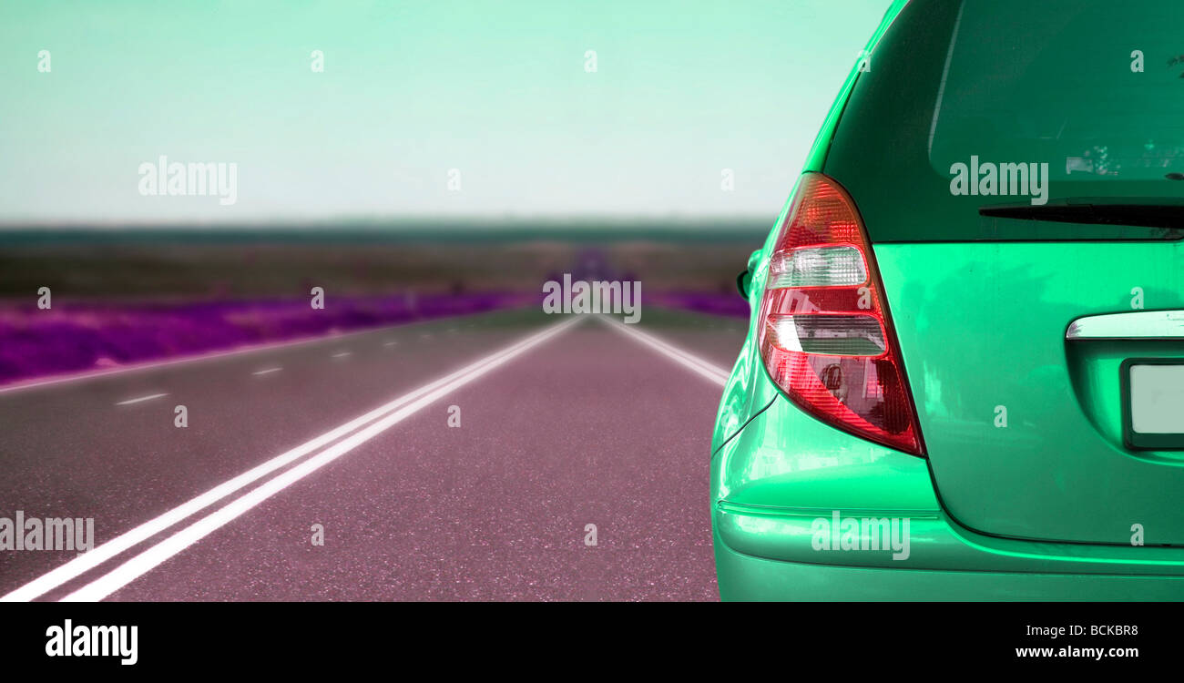 Car runing on the highway Stock Photo - Alamy