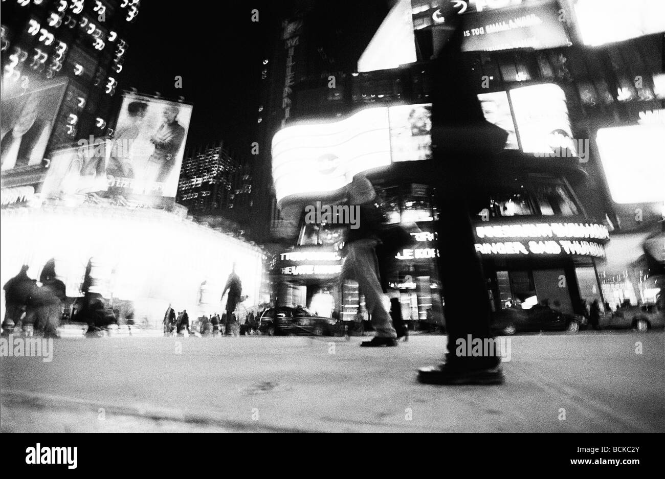 New york nightlife scene Black and White Stock Photos & Images - Alamy