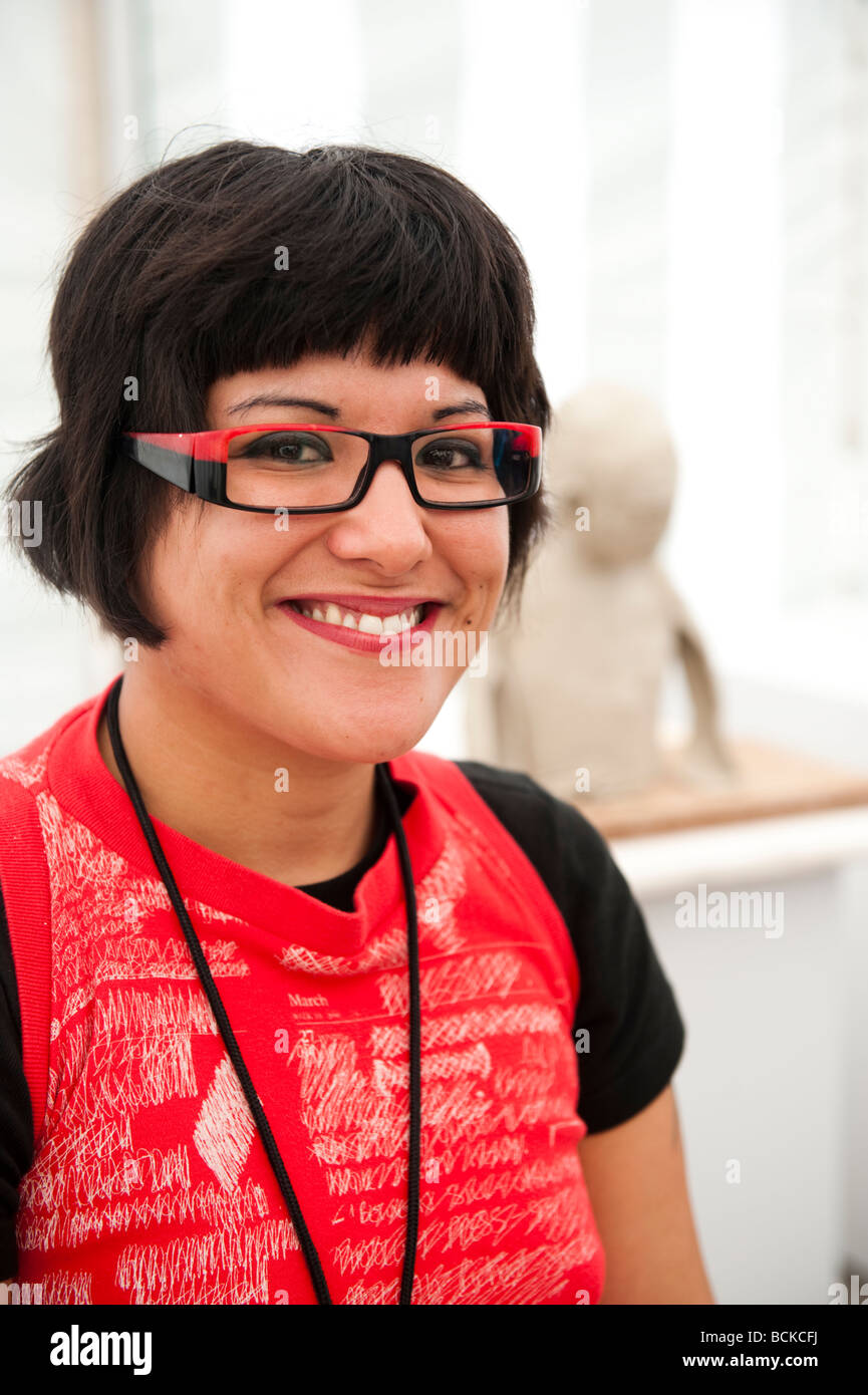 Edith Garcia woman ceramic artist at the International Ceramics ...