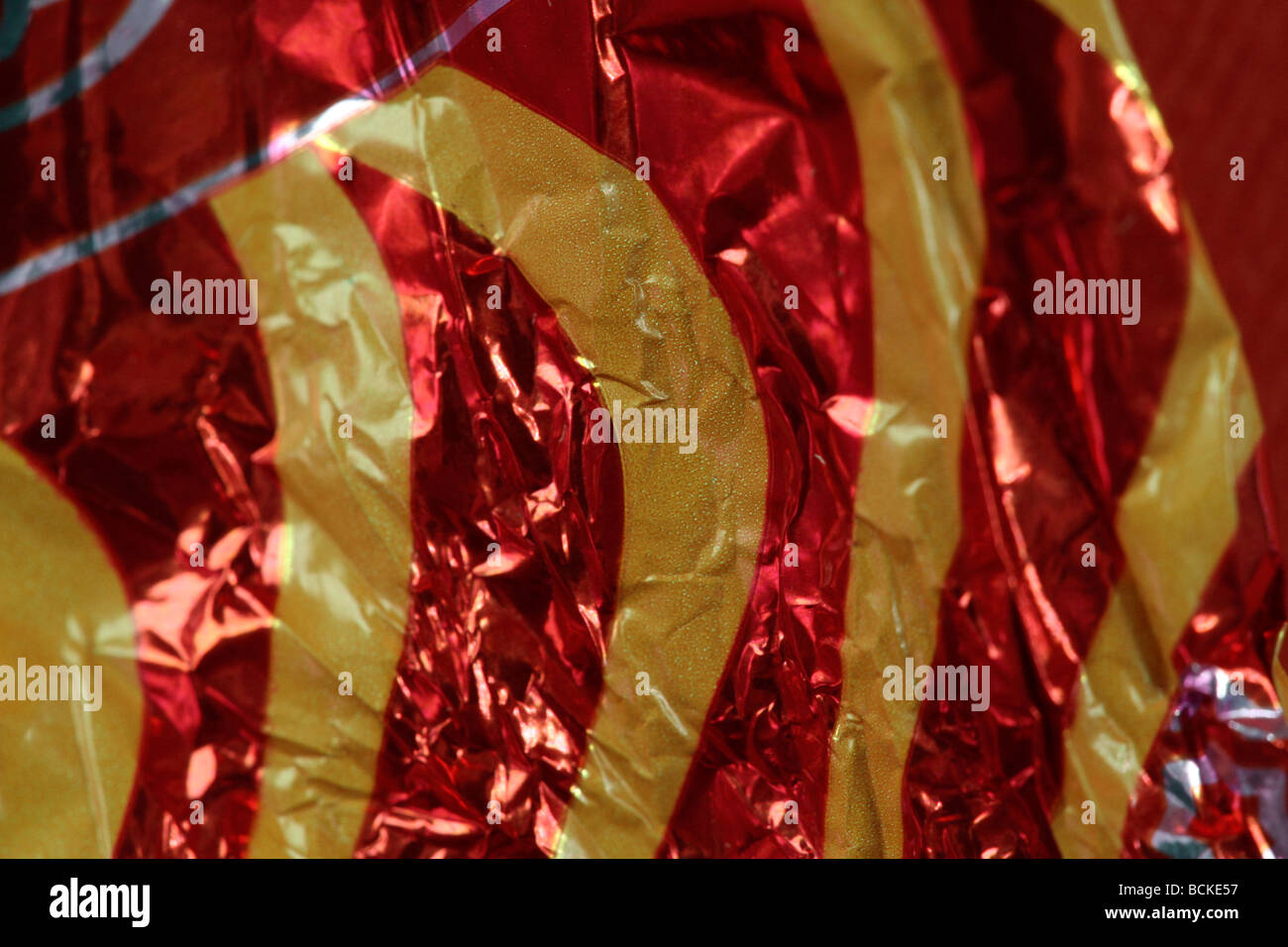 Close-up picture of candy wrapper Stock Photo - Alamy