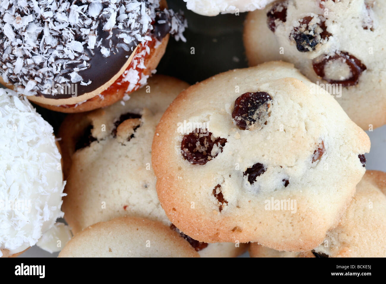 Macro picture of sweet cookies Stock Photo - Alamy