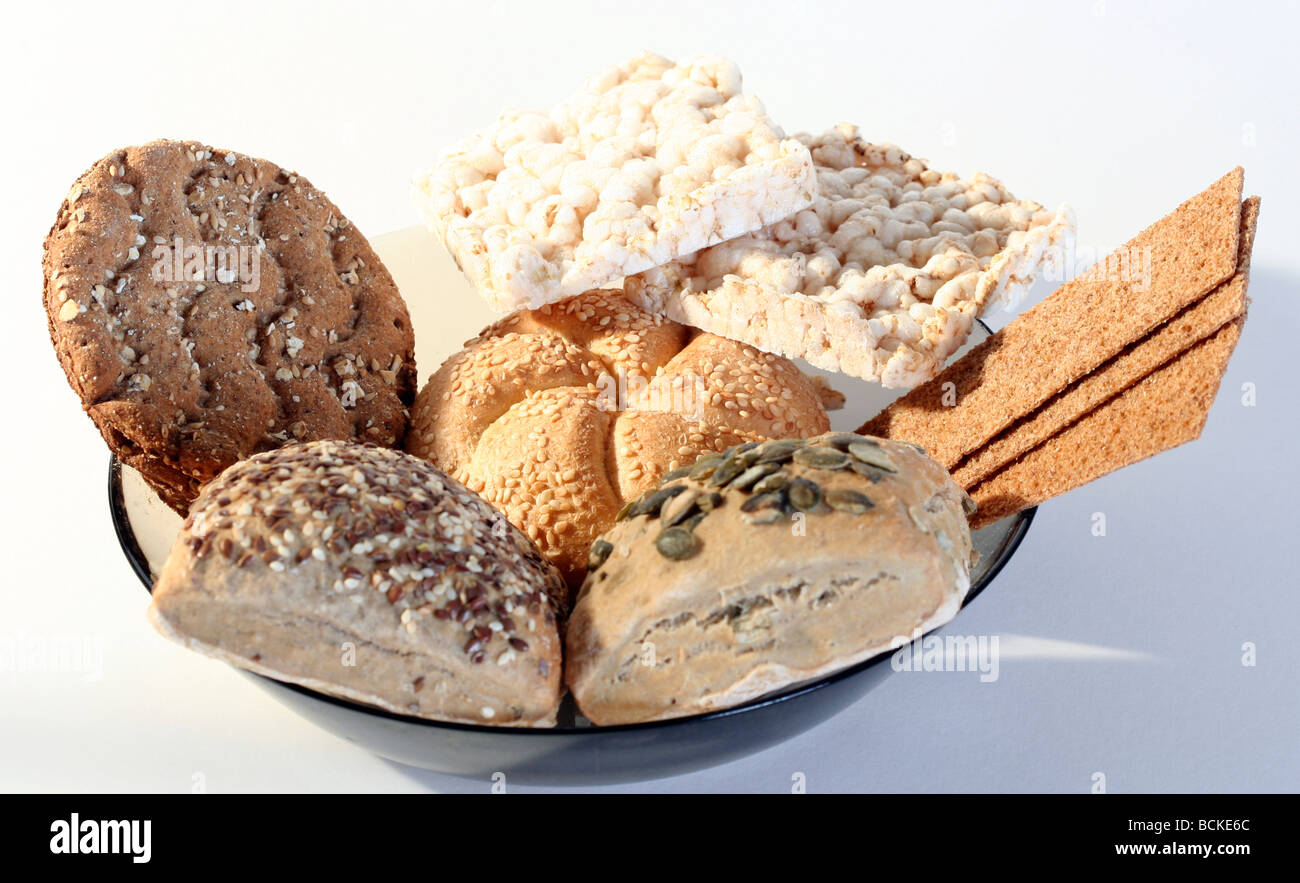 Assortment of baked bread with seeds Stock Photo - Alamy