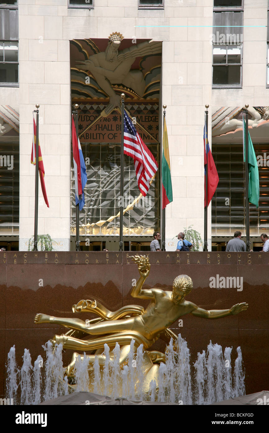 USA, New York, architecture, Rockefeller Center Stock Photo - Alamy