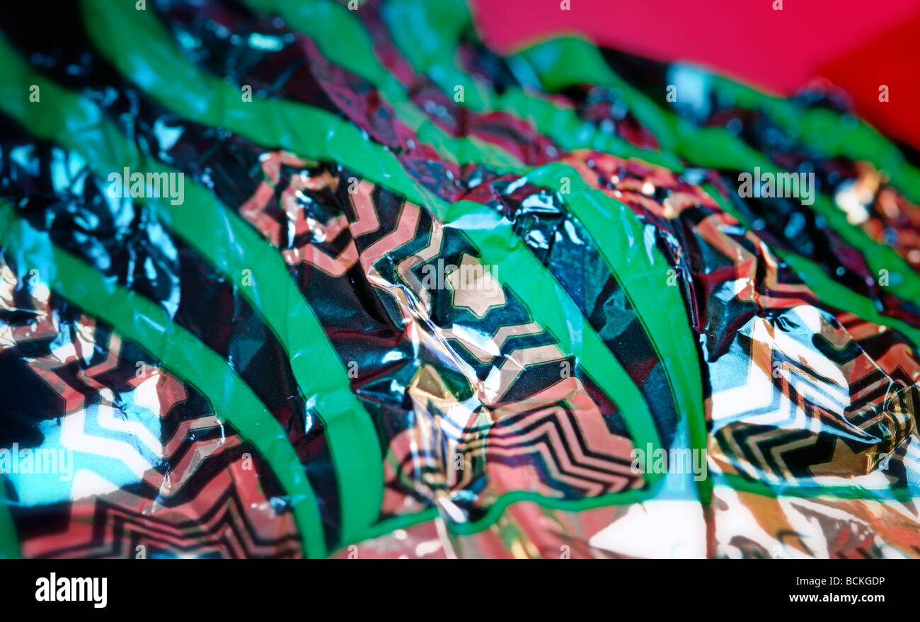 Close-up picture of candy wrapper Stock Photo - Alamy
