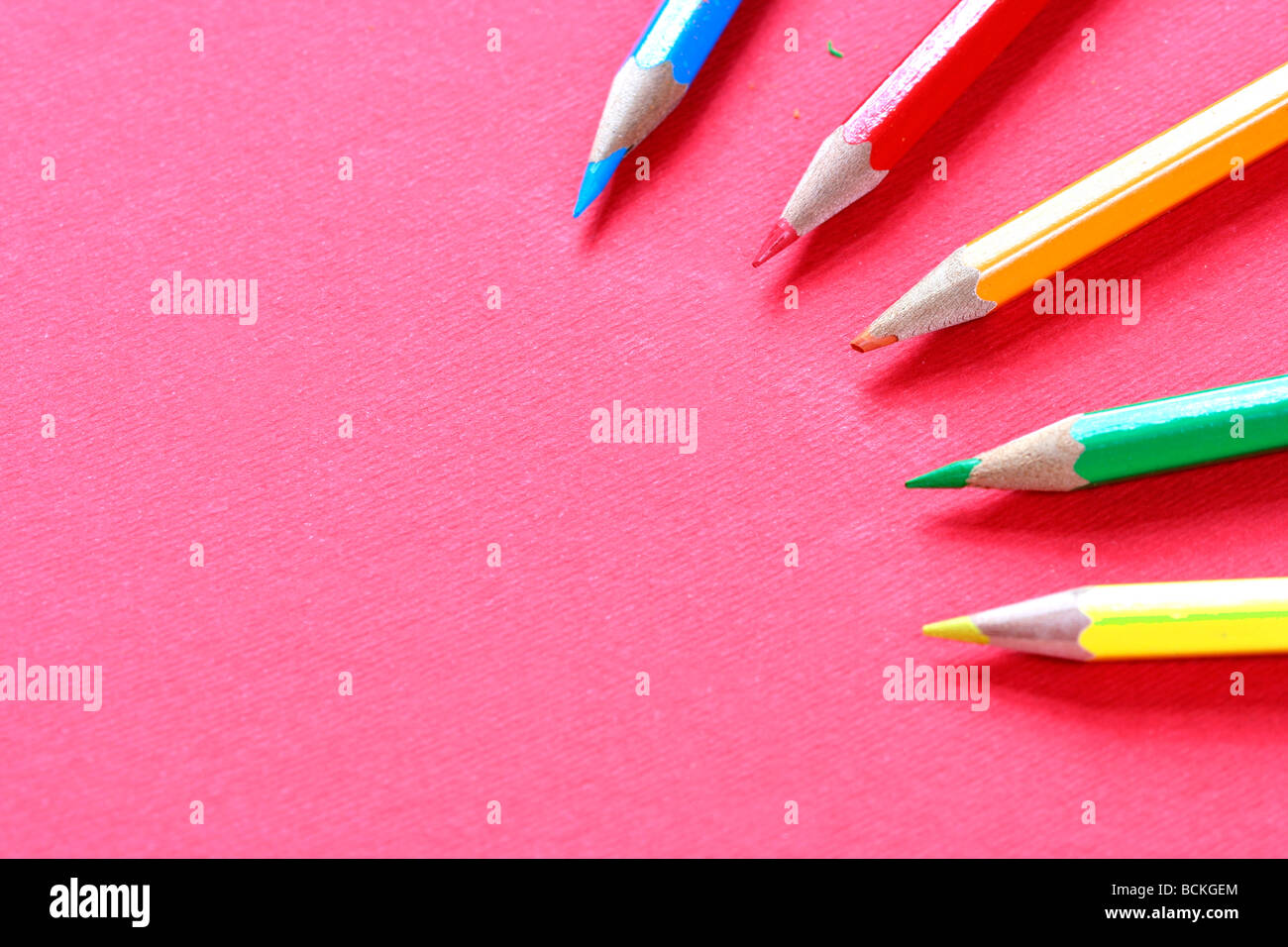 Close-up picture of sharp pencils Stock Photo - Alamy