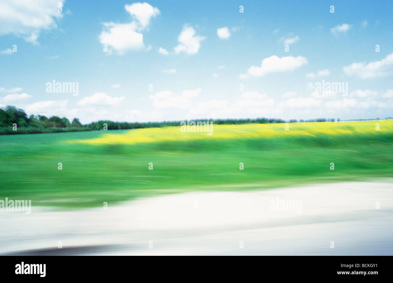 Landscape, blurred motion Stock Photo - Alamy