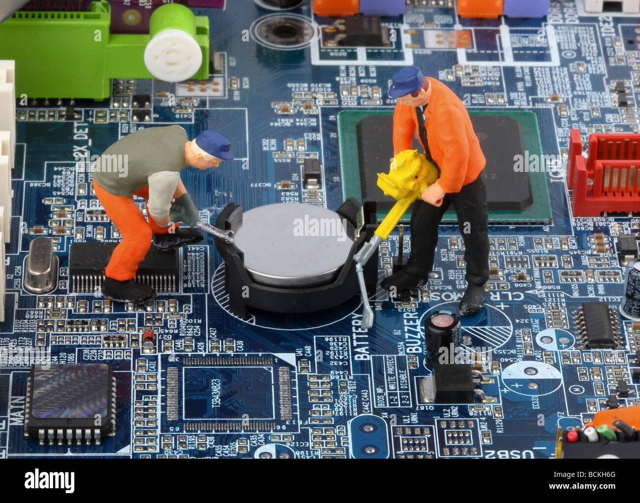 Icon for computer problems and data security Stock Photo - Alamy
