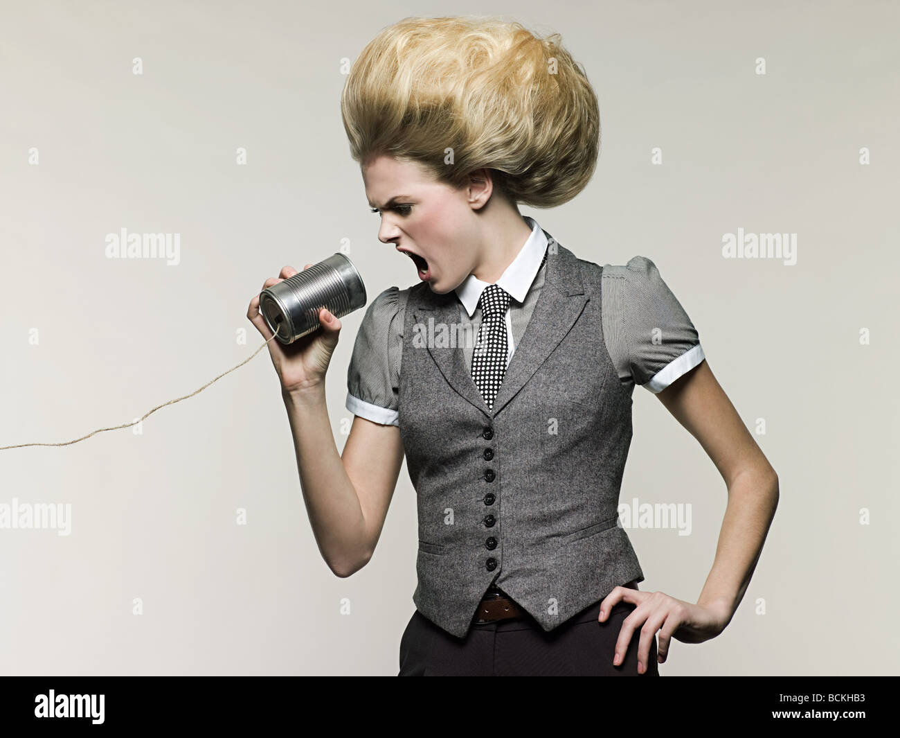 Can and string phone hi-res stock photography and images - Alamy