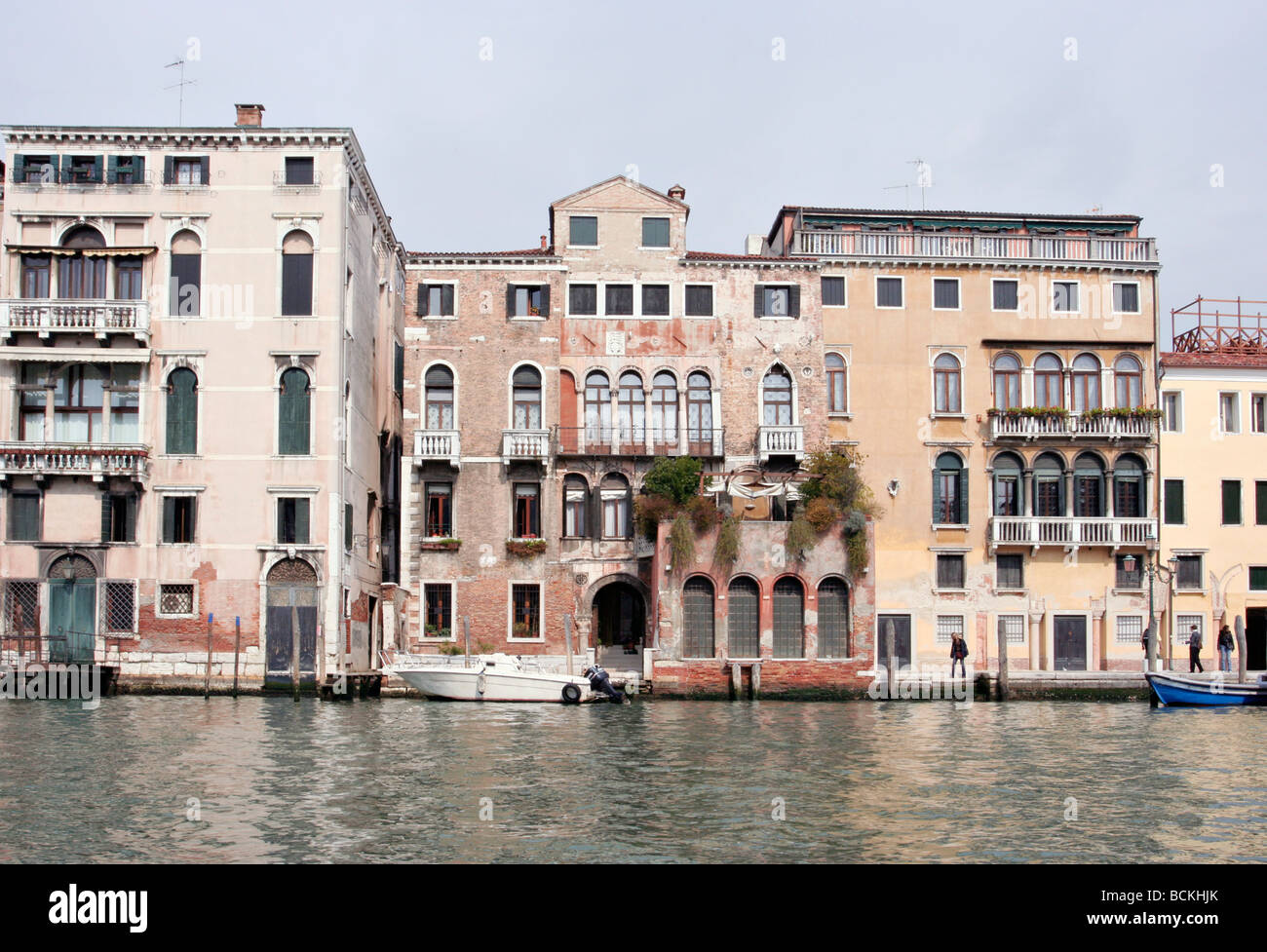 Buildings along the waterfront in Venice Stock Photo - Alamy