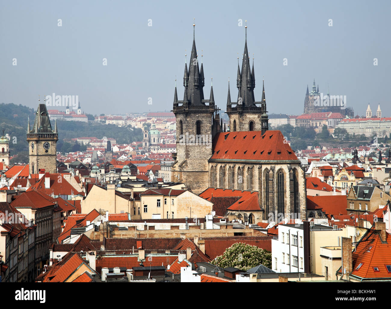 Prague castle hradcany powder tower hi-res stock photography and images ...