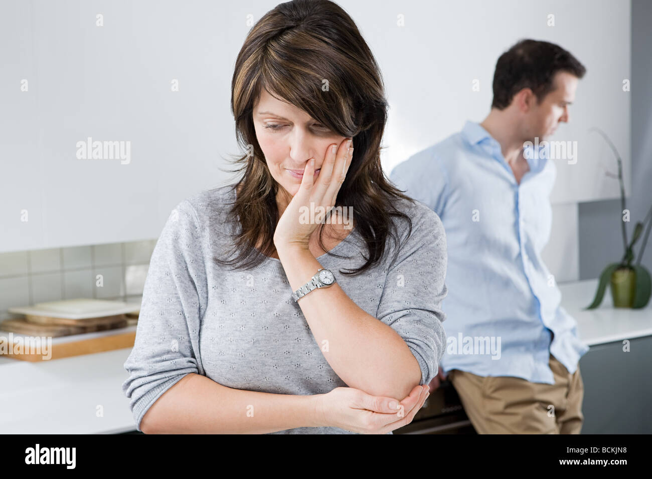 Mature married couple communicating hi-res stock photography and images ...