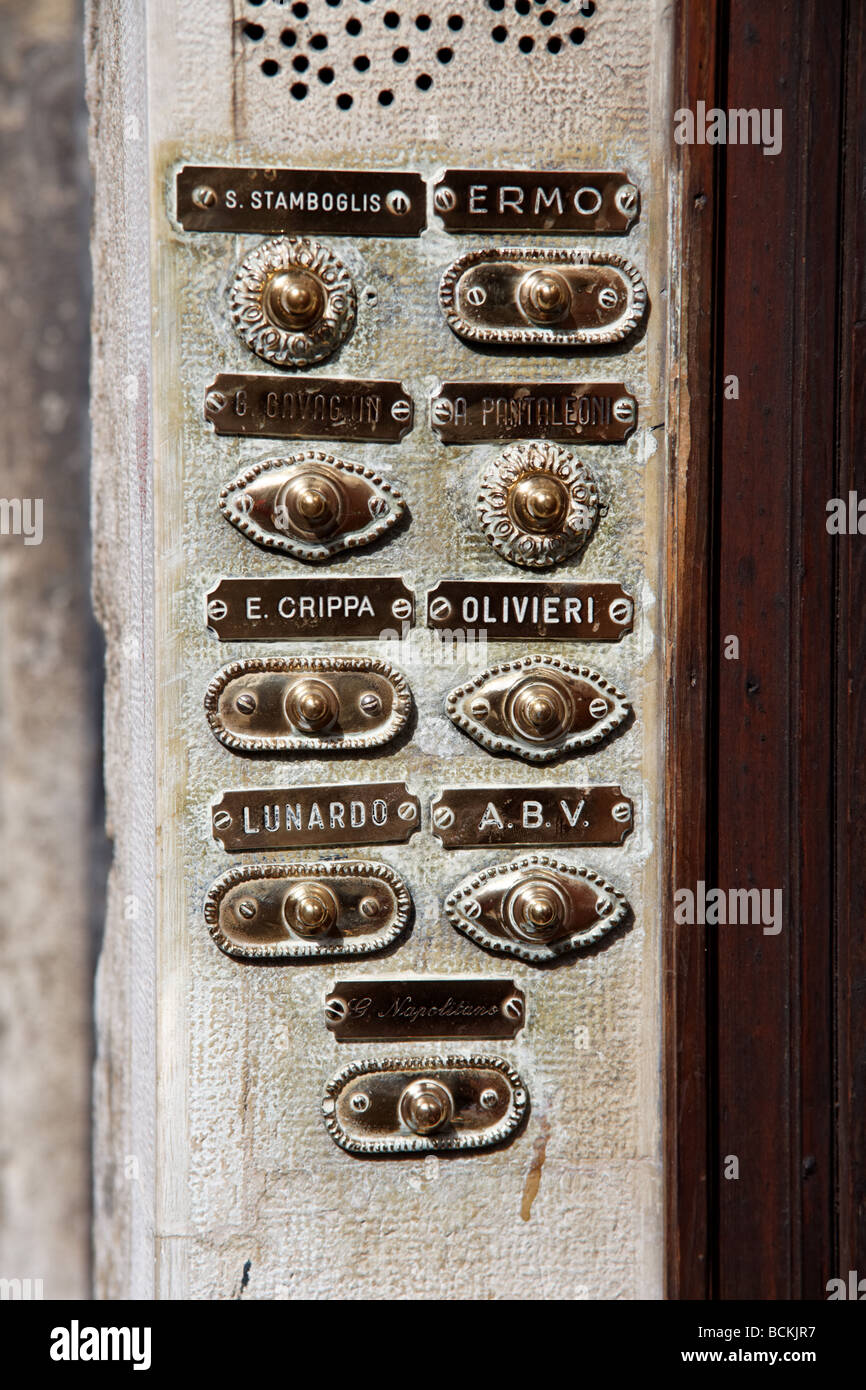 Italian bell buttons hi-res stock photography and images - Alamy