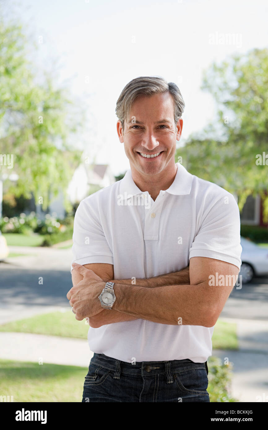 Portrait of a man outdoors Stock Photo - Alamy