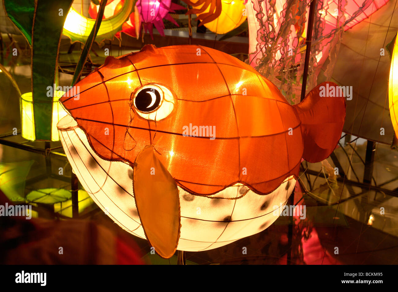 China Hong Kong Lanterns at Chinese Mid-Autumn festival, Moon festival Stock Photo - Alamy