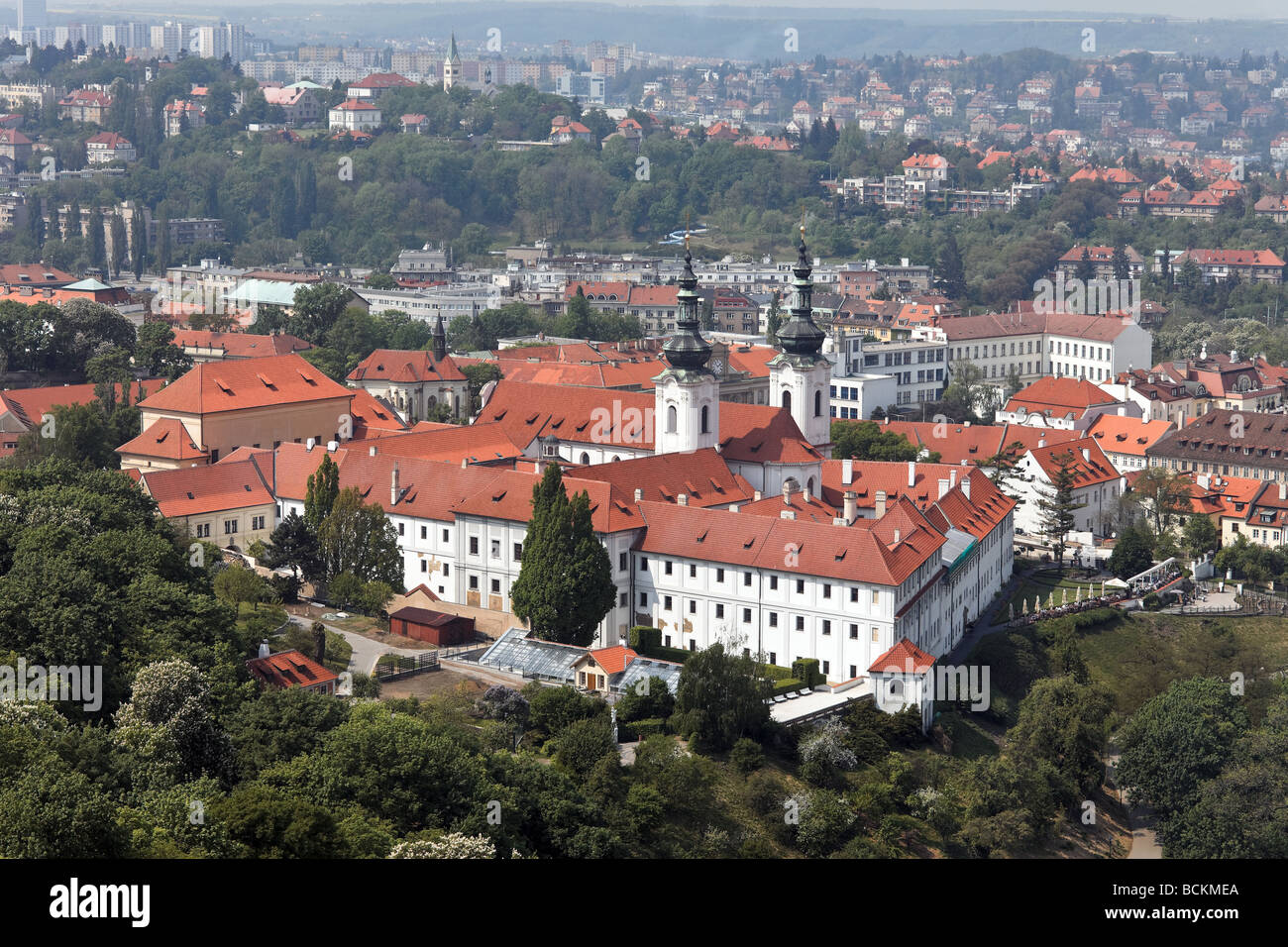 The view from the observatory tower of Prague Stock Photo - Alamy