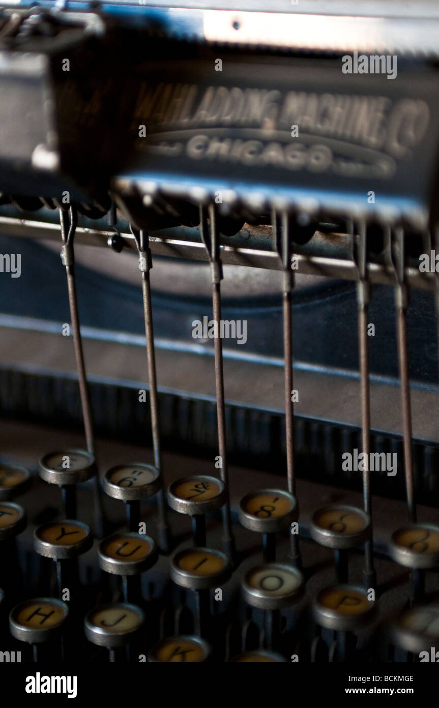Old typewriter keys Stock Photo - Alamy