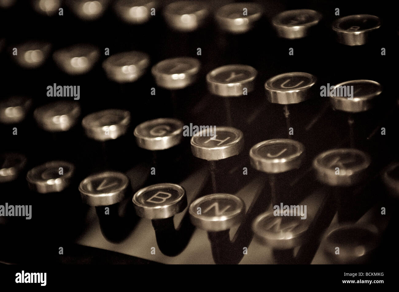 Old typewriter keys Stock Photo - Alamy